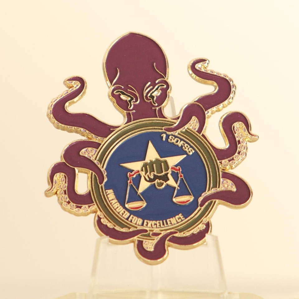 Octopus Military Challenge Coins: “1 BOFSS” & “Any Time Any Place ...