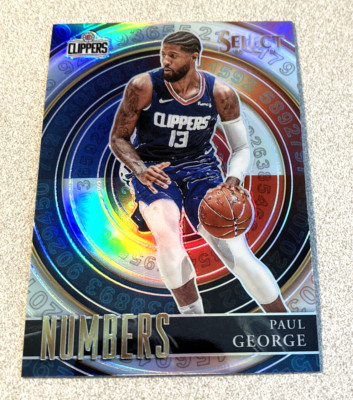 2020-21 Panini Select Numbers Silver Prizm #37 Paul George Clippers | eBay