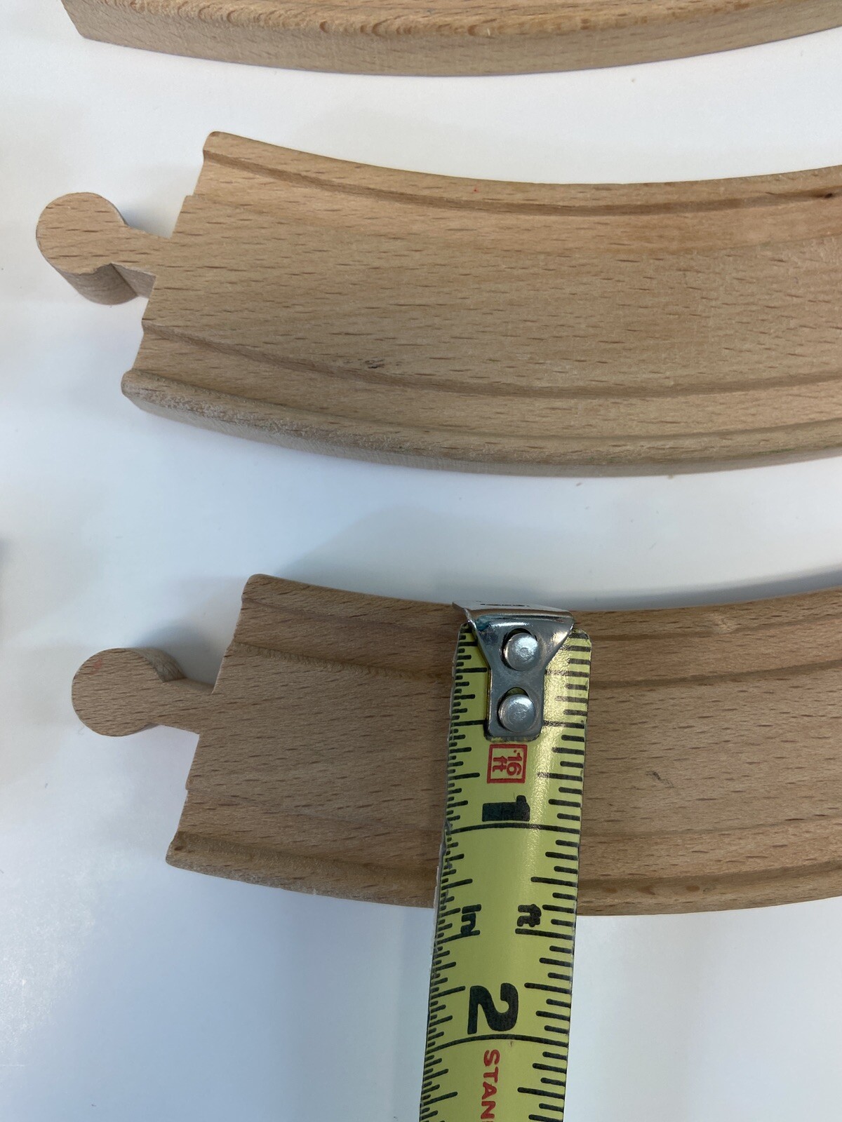 Lot of 5 Wooden Curved Train Track Pieces 6.5" Brio Thomas Railway ...