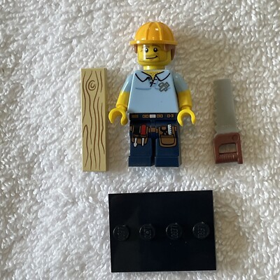 LEGO Minifigure Minifig CMF Series 13 Carpenter COL203 71008 NICE!! | eBay
