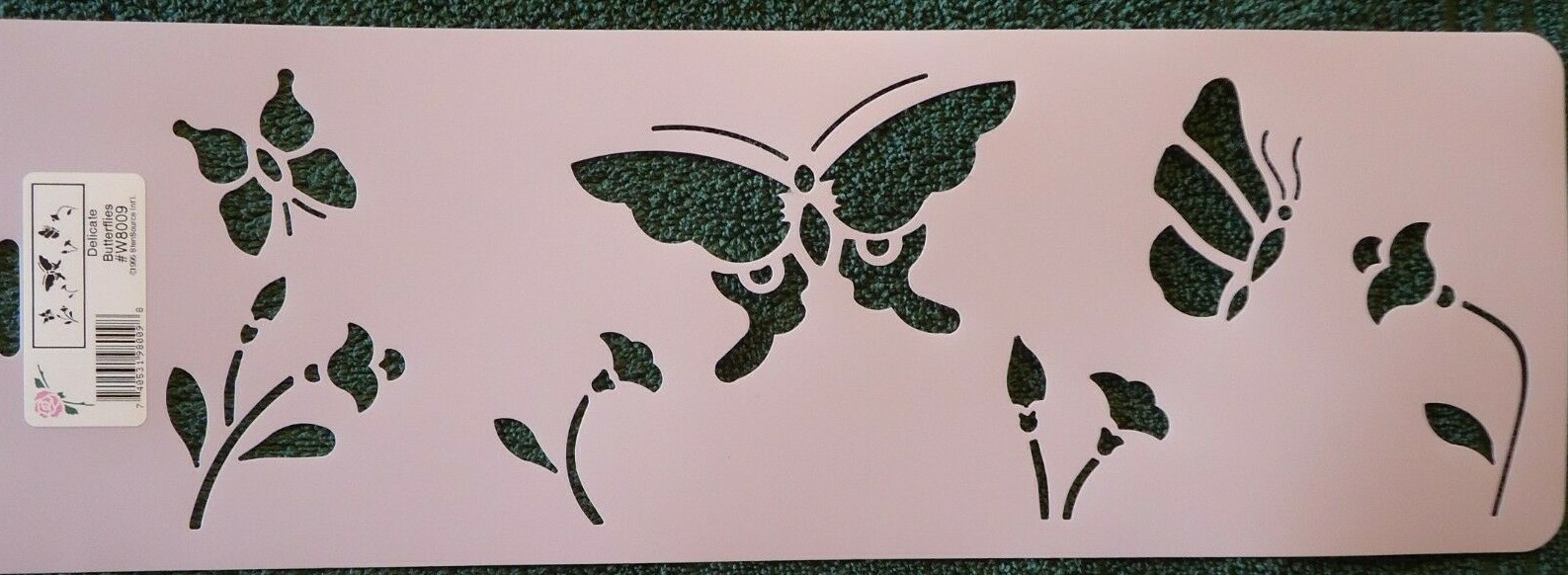 Stencil Delicate Butterflies StenSource W8009 craft flower butterfly ...