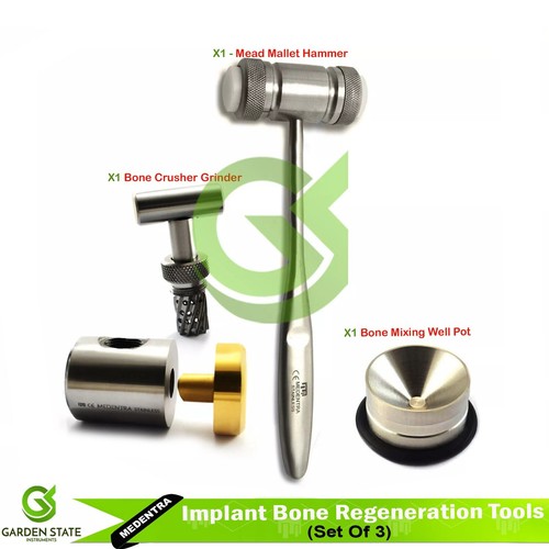 Basic Implant Bone Crusher Regeneration Instruments Mill Grinder Mallet Hammer | eBay