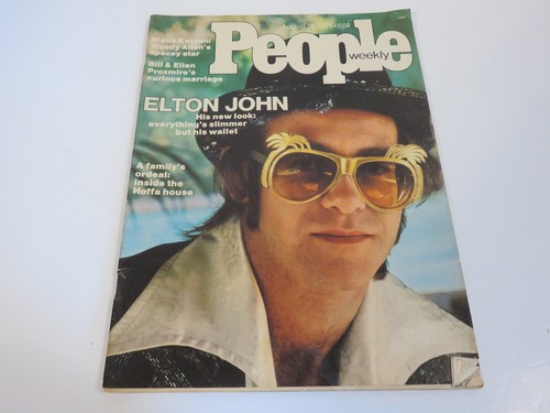 PEOPLE WEEKLY AUGUST 1975 ELTON JOHN HOFFA DIANE KEATON VINTAGE ...