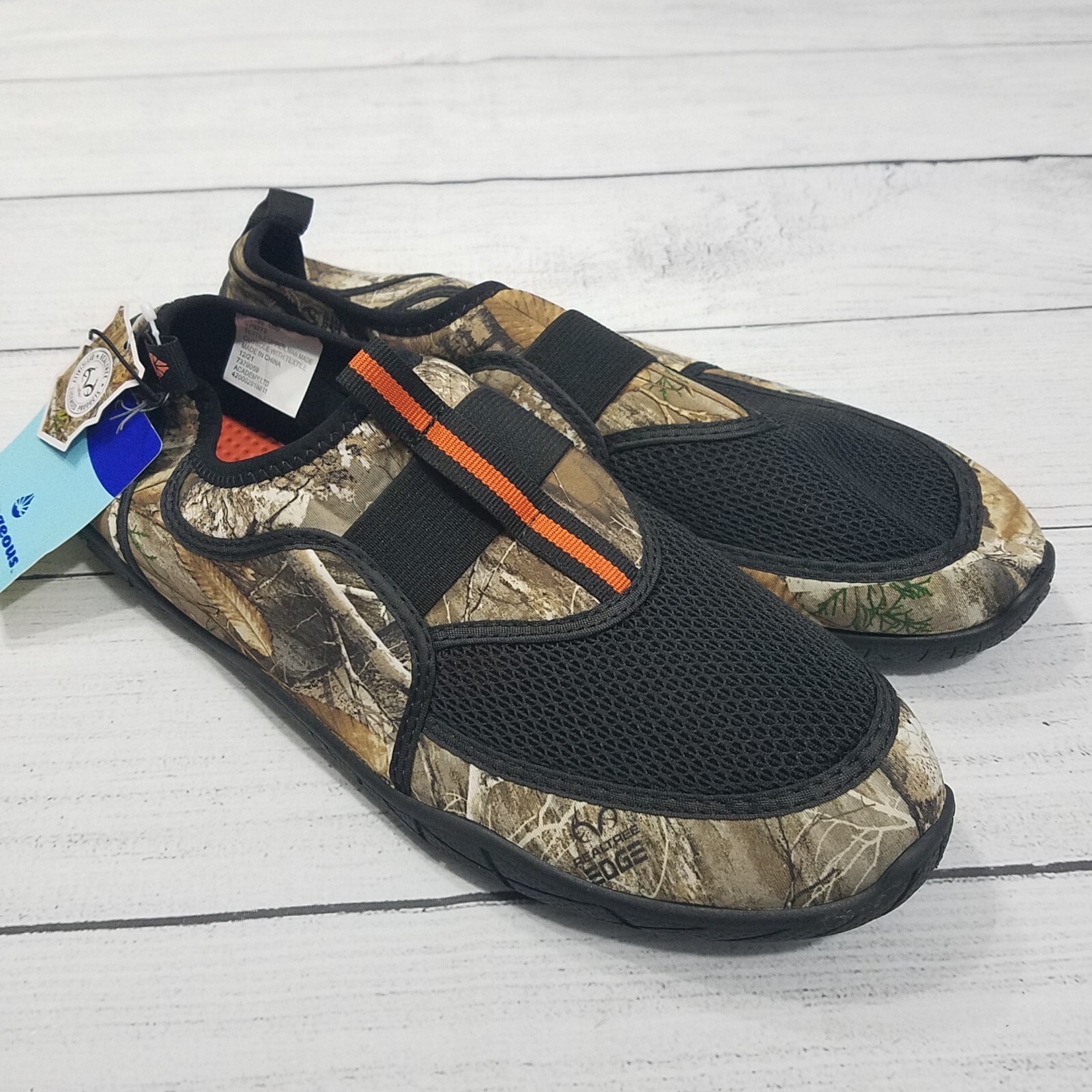 O’Rageous Men’s Realtree Camo Drainage Aquasock Water Shoes Size 12 | eBay