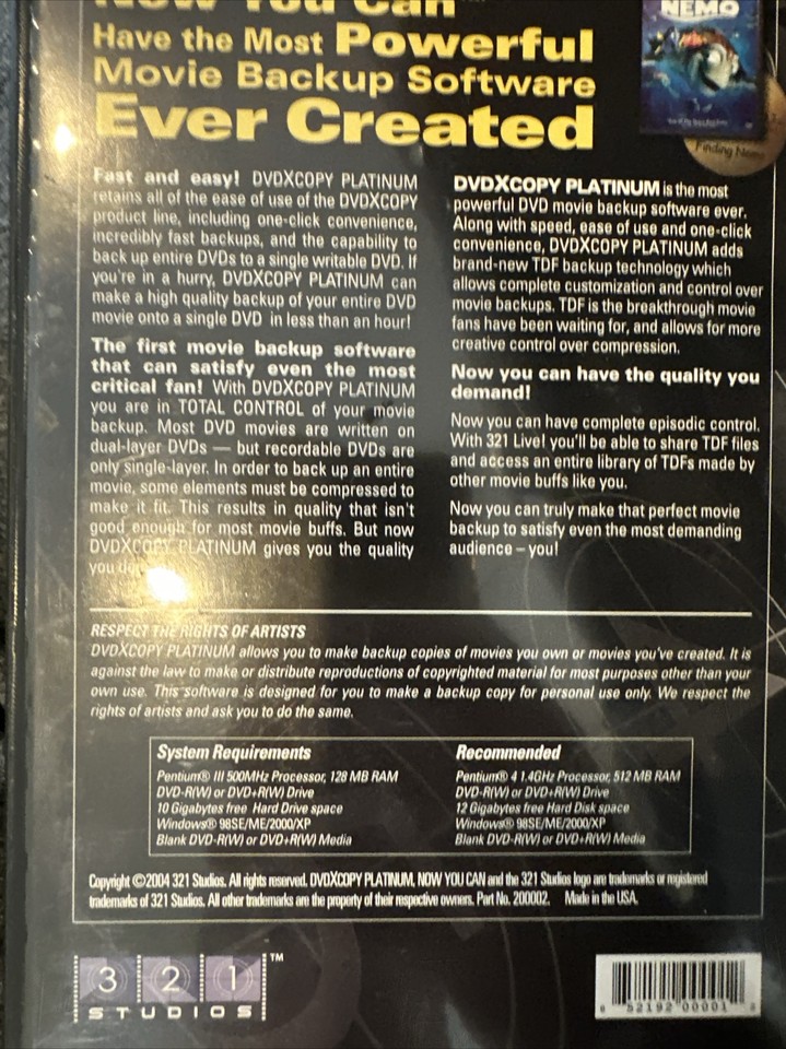 Make Perfect Quality DVD Movie Backups with Total Control: DVD | eBay