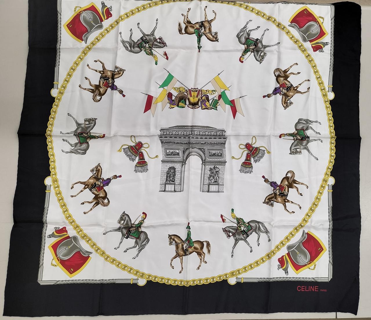 CELINE Model number: Horse pattern scarf - Gem