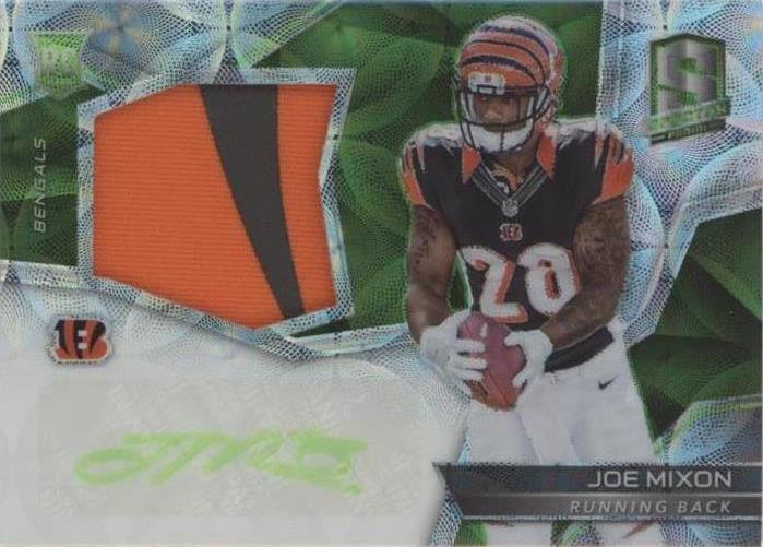 2017 Panini Spectra - Rookie Patch Autographs Joe Mixon #219 Neon Green ...