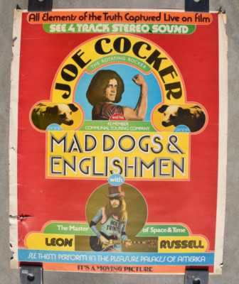 Vintage Joe Cocker Mad Dogs & Englishmen Movie Poster 1971 | eBay