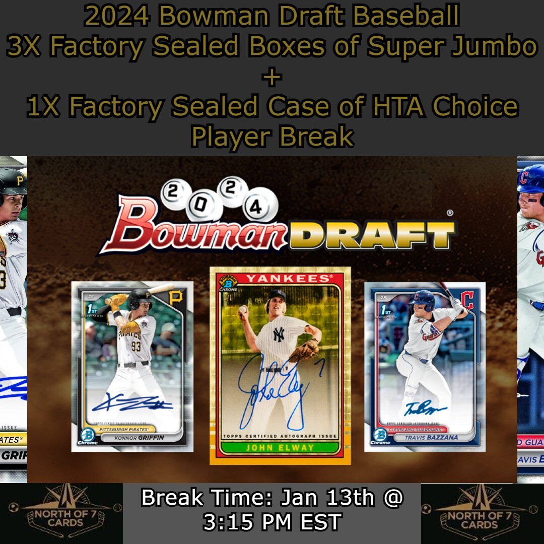 Eddie Rynders - 2024 Bowman Draft 1X Case HTA + 3X Box Super Jumbo ...