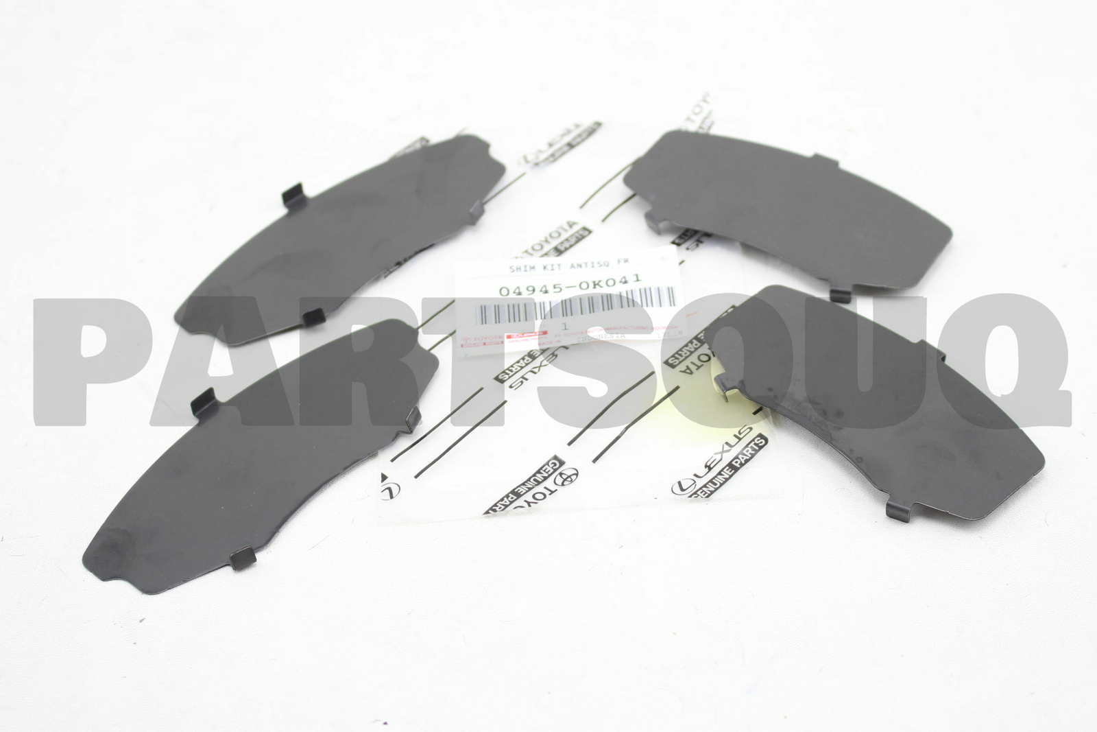049450K041 Genuine Toyota SHIM KIT, ANTI SQUEAL, FRONT 04945-0K041 | eBay