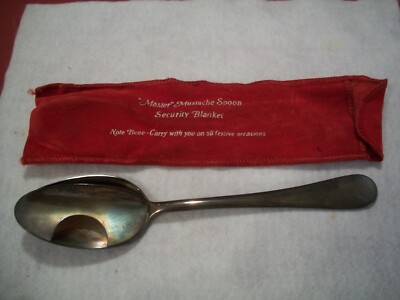 Vintage Reed & Barton Mustache Spoon w/ Original Felt Bag | eBay