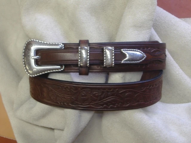 Custom Made Leather Ranger Belts