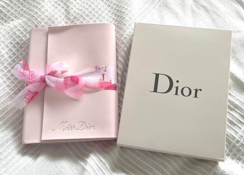 Miss Dior Notebook Notepad Pink Bow & Pecil W/Box NEW Christian Dior | eBay