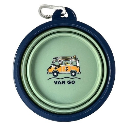 Life is Good. Silicone Travel Jake and Rocket Dog Bowl, Sage Green ...
