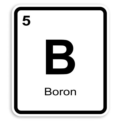 2 x 10cm Boron B Element Vinyl Stickers - Chemistry Science Sticker ...