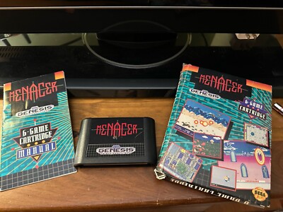 Menacer 6 Game Cartridge Bundle Sega Genesis Game CIB Accessory Loose ...