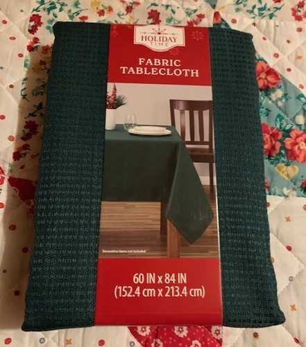NEW 60"X 84" DARK GREEN TABLECLOTH FABRIC TABLECLOTH RECTANGLE ...
