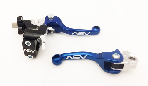 ASV F3 Front Brake Clutch Perch Levers Hot Start Blue Yamaha YZ 250F YZ ...