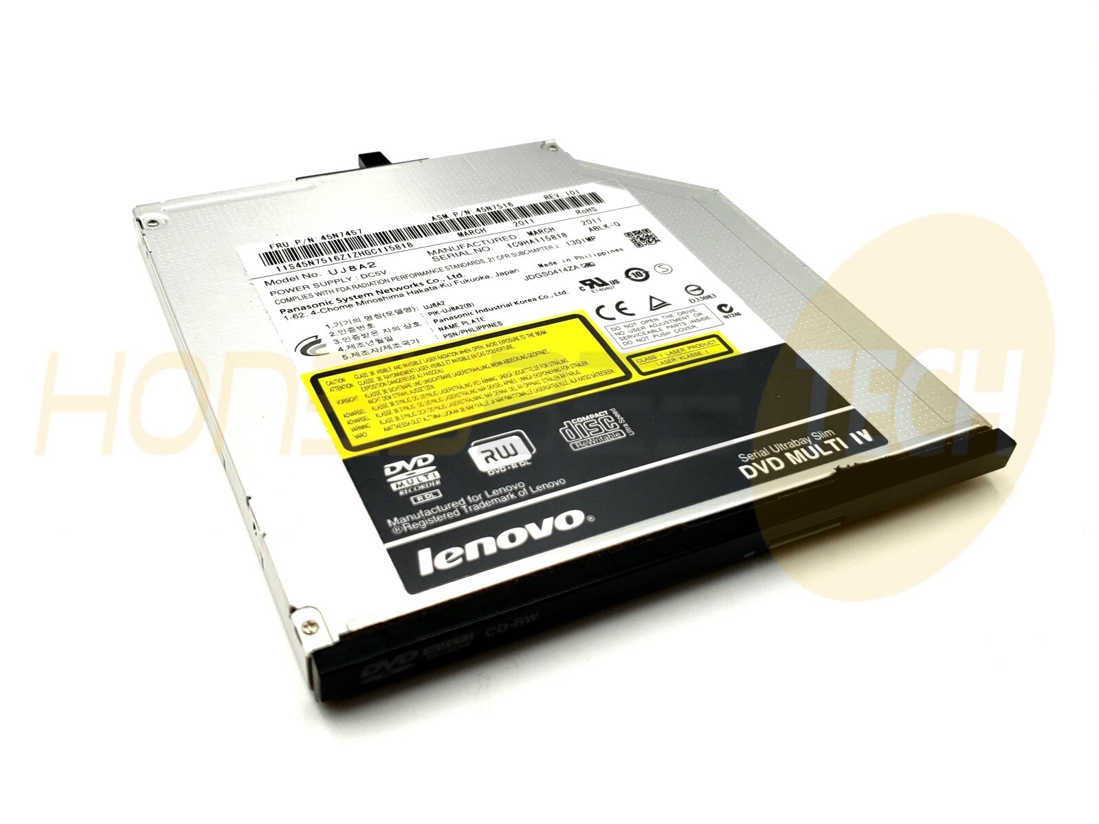 GENUINE LENOVO THINKPAD T410 8X DVD+/-RW SATA 9.5MM SLIM UJ892 45N7457 ...