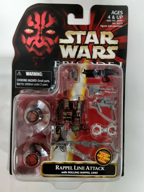 Star Wars Episode 1 Rappel Line Attack Action Figure Accessory Set ...