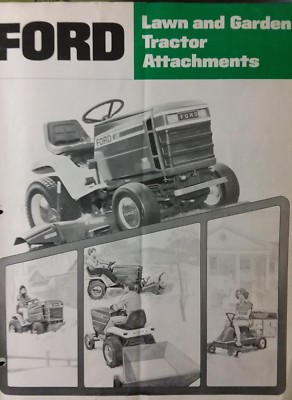 Ford LT 75 LGT 100 120 125 145 165 Lawn Garden Tractor Implements Sales ...