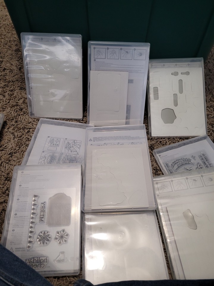 Lot Of 14 Stampin Up Sets Plus Cricut Cartridge Extreme Fonts | eBay
