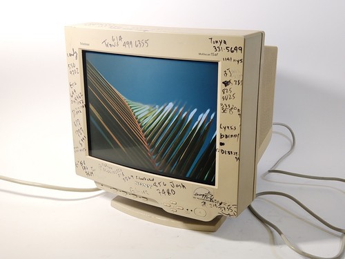 Retro 1995 Sony Trinitron 14" CRT Monitor Multiscan 15sf CPD-15SF1 VGA ...