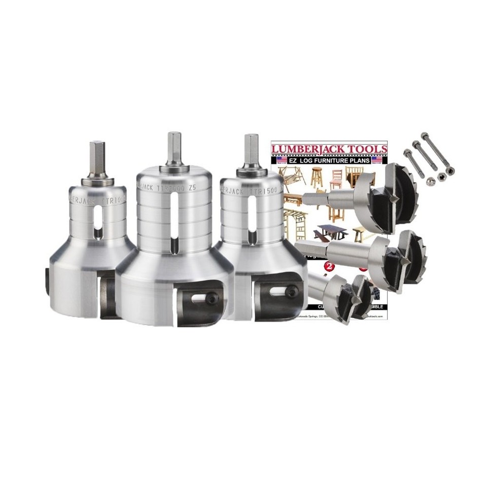 1", 1-1/2" & 2" Pro Tenon Cutters Master Kit, Premium Set (PSK3 ...