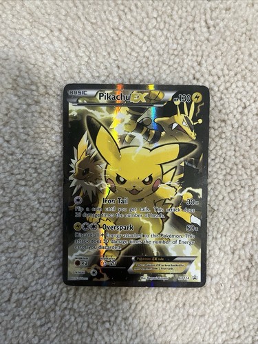 XY Generations Black Star Promo Pikachu EX XY124 Full Art Holo Pokemon ...