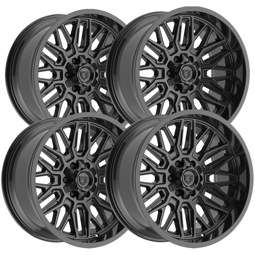 (Set of 4) Gear Off-Road 775B 20x9 6x135/6x5.5" +18mm Gloss Black ...