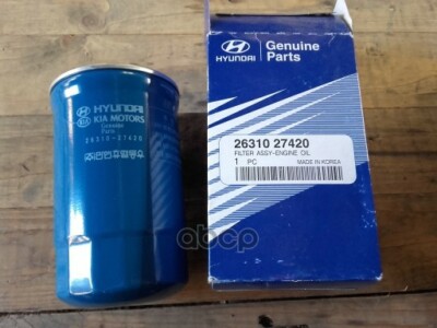 2631027420 Hyundai Filter assyengine oil 2631027420, New Genuine OEM ...