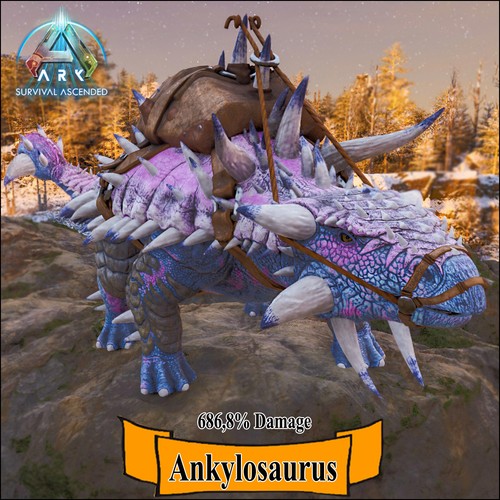 Ark Survival Ascended PC/PS5/XBOX - Official PVE - ANKYLO 686% DM ...