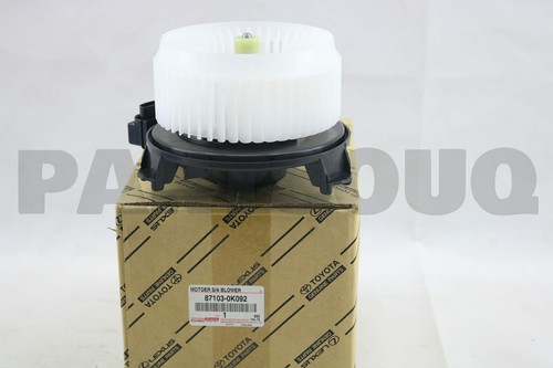 871030K092 Genuine Toyota MOTOR SUB-ASSY, BLOWER W/FAN 87103-0K092 | eBay