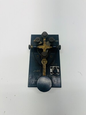 J-44 Vintage WWII US Military Straight Telegraph Key Radio Morse Code ...