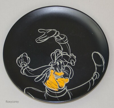Hallmark Disney Decorative Goofy Chalkboard Sketch Decor Dessert Plate ...