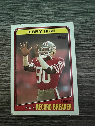 1988 Topps Jerry Rice Record Breaker Football Card #6 HOF NRMT-MT | eBay
