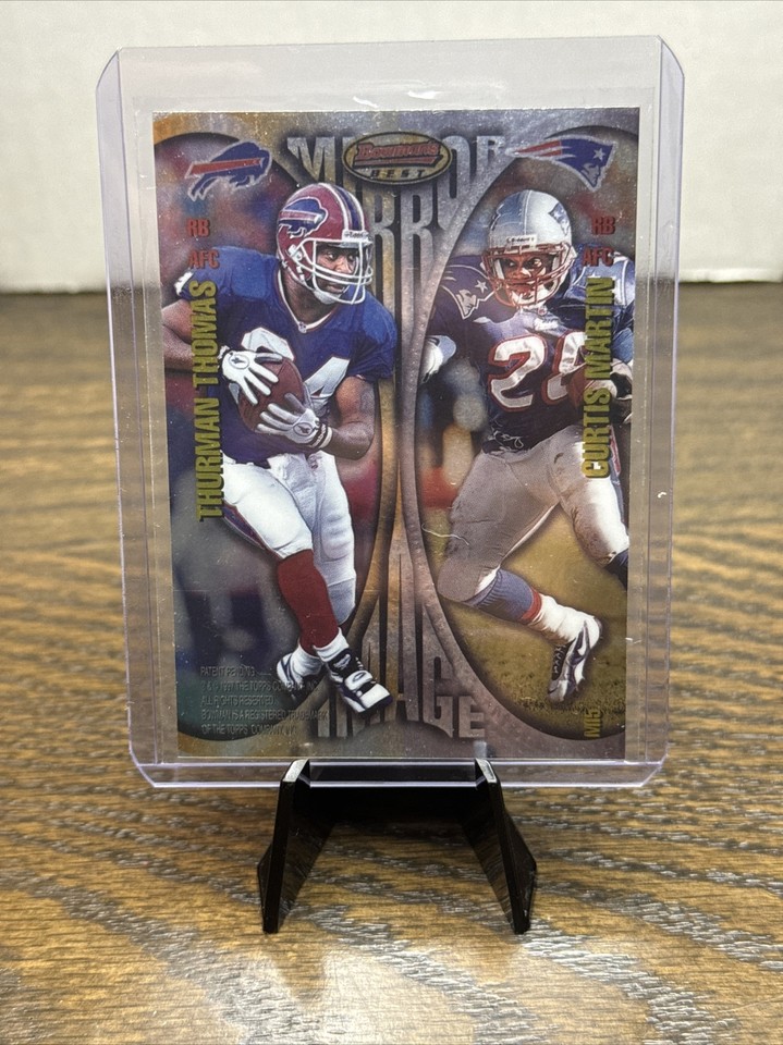 1997 Bowman's Best Mirror Images #MI5 Barry Sanders/Rhett/T Thomas ...