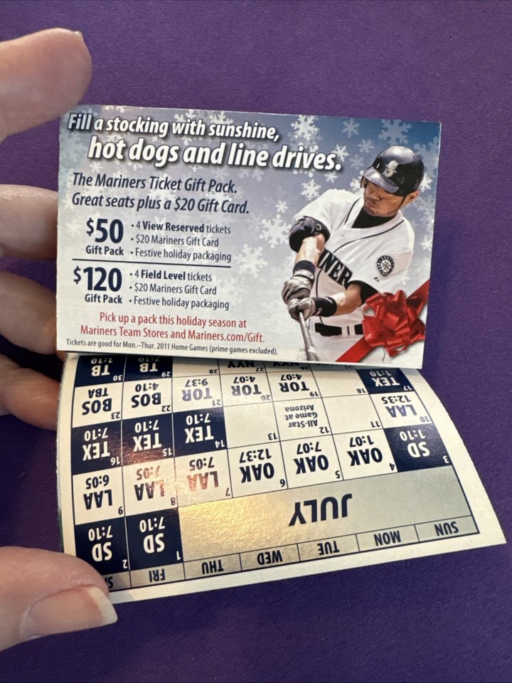 2011 SEATTLE MARINERS SCHEDULE FELIX HERNANDEZ | eBay