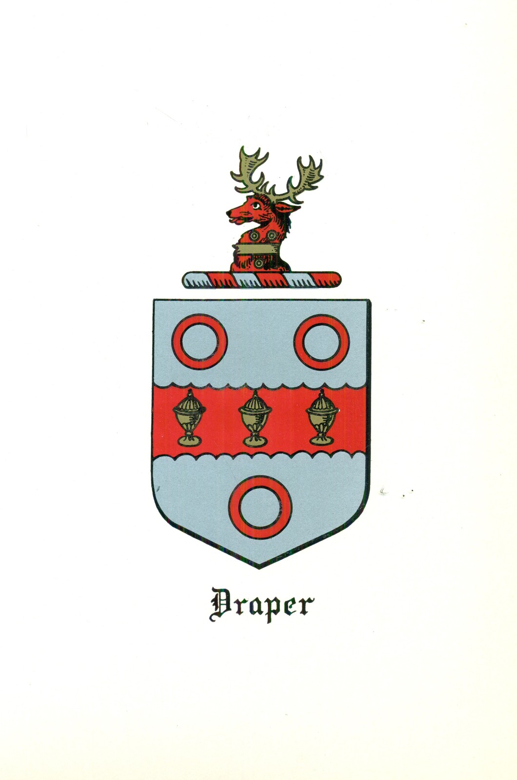 *Great Coat of Arms Draper Family Crest genealogy, would look great ...