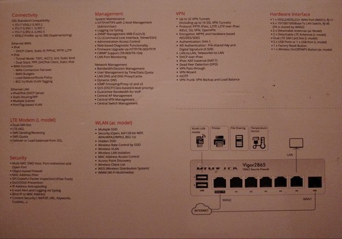 DrayTek Vigor 2865 Multi-WAN Firewall VPN Router - White for sale ...