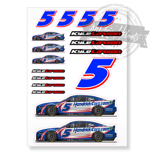 Kyle Larson #5 Chevrolet Nascar A4 Printed Vinyl Decal Sticker High ...