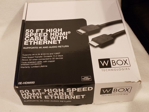 W Box Technologies 0E-HDMI5050ft 1080P HDMI Cable with Ethernet ...