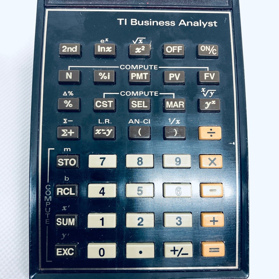 Texas Instruments TI Business Analyst Red LED Calculator Untested | eBay