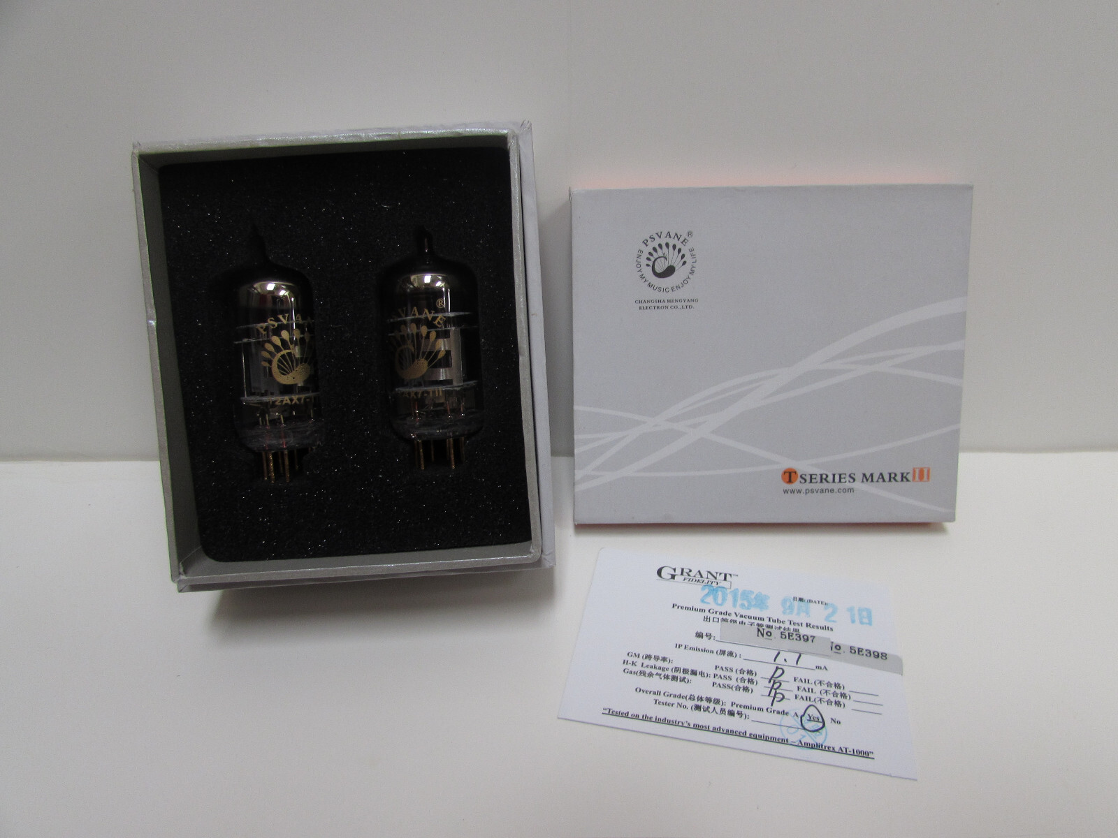 PAIR OF PSVANE EL84 6BQ5 VACUUM TUBES T SERIES MARK II GOLD PINS ...