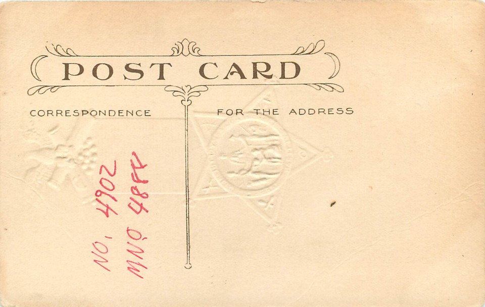 Vintage Postcard American Flag Grand Armee Of The Republic Medal GAR ...