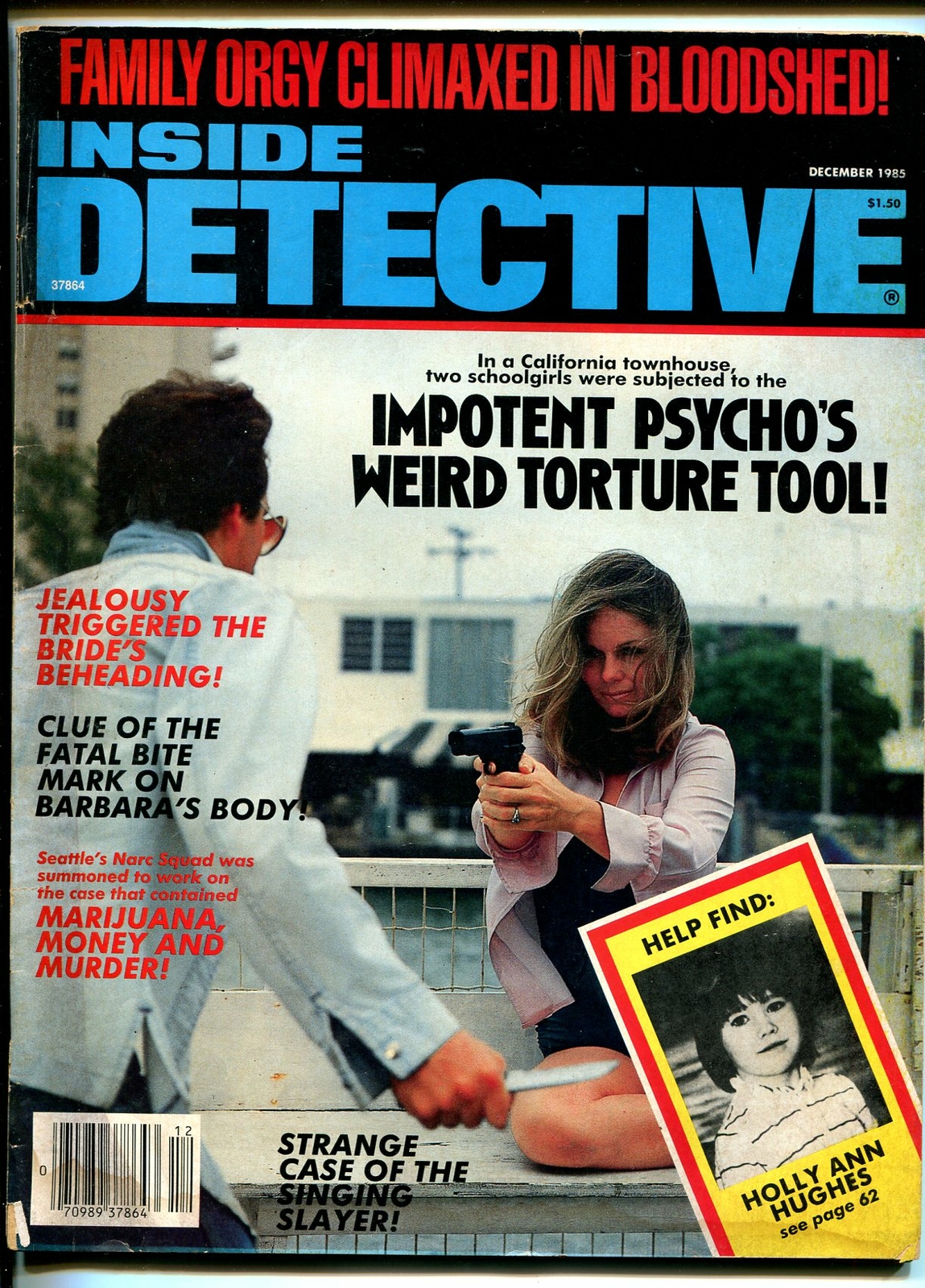Inside Detective 12/1985-spicy gun moll-violent pulp crime thrills-G | eBay