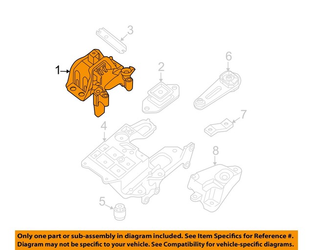 Genuine OEM Engine Mount for Nissan 112109AH0A for sale online | eBay
