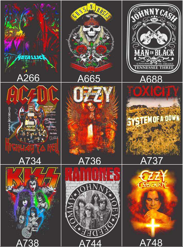 Lot of 3 Mens Rock Band Graphic T-Shirts Music Tee Bundle Concert Tour ...