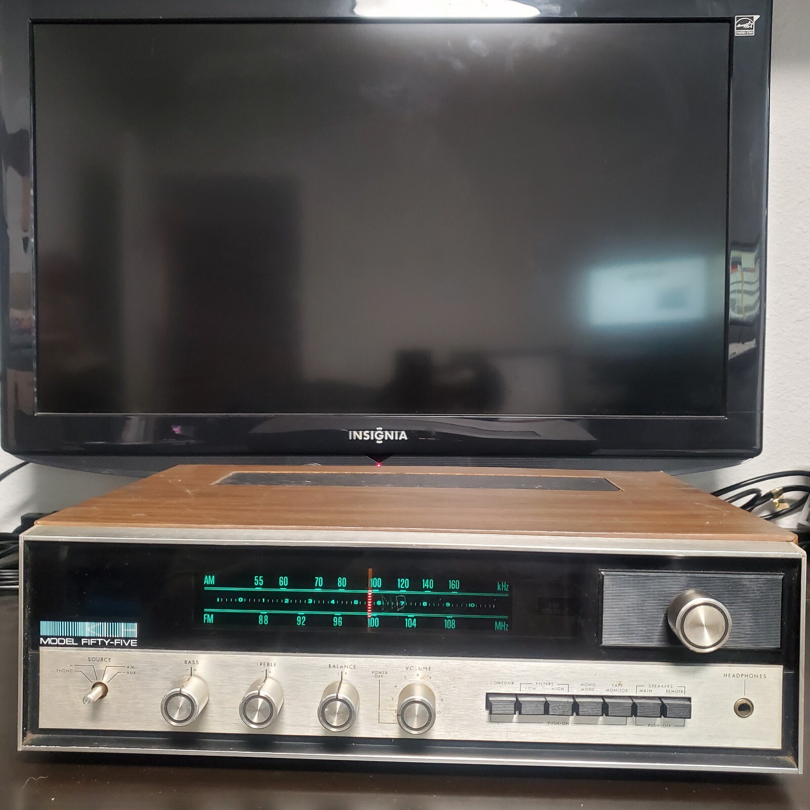 KLH Model Fifty-Five Vintage AM / FM Stereo Receiver Solid State KLH-55 ...