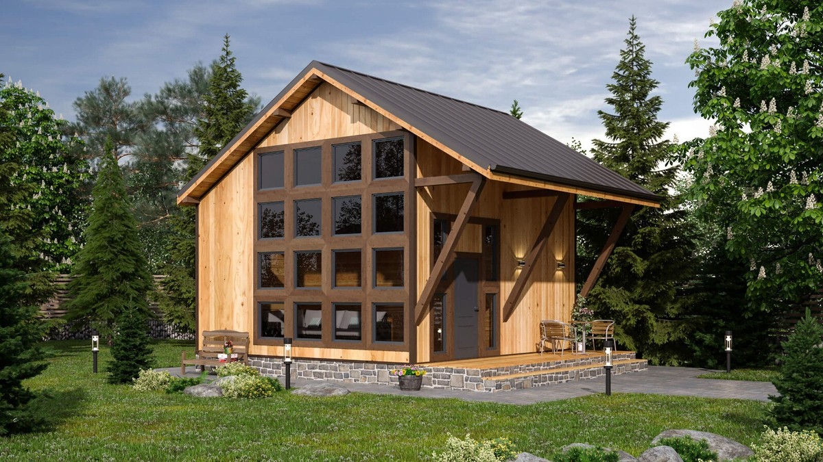 Small Two Story Cabin Plans Two Story Cabin Plan Etsy Canada